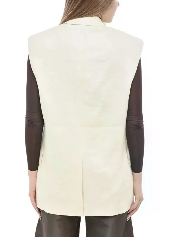 Helmut Lang Double-breasted Padded Shoulder Vest