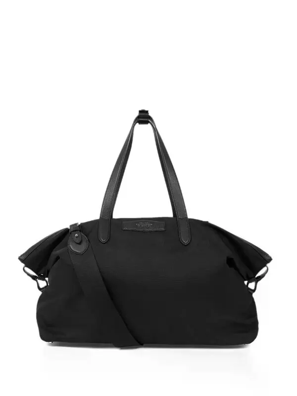 Smythson Norton Canvas Holdall - Black