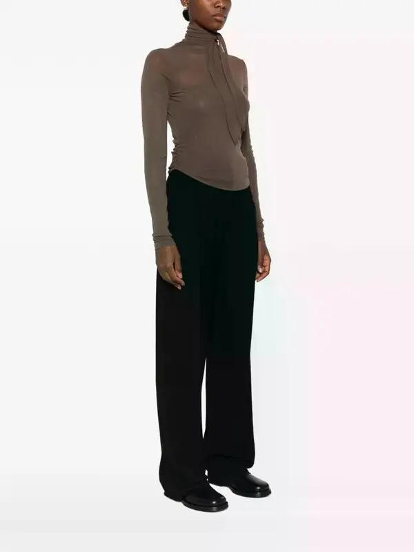 LEMAIRE Cut-out Pussy-bow Top