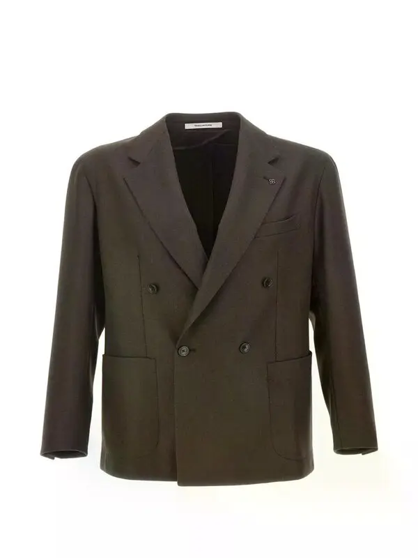 Tagliatore Double-breasted Virgin Wool Blazer