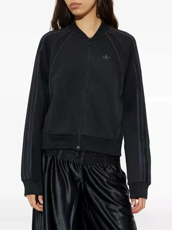 Adidas Logo-print Zip-up Sweater