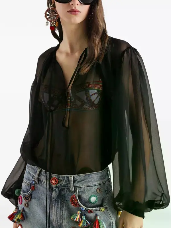 Dolce & Gabbana Silk Chiffon Top