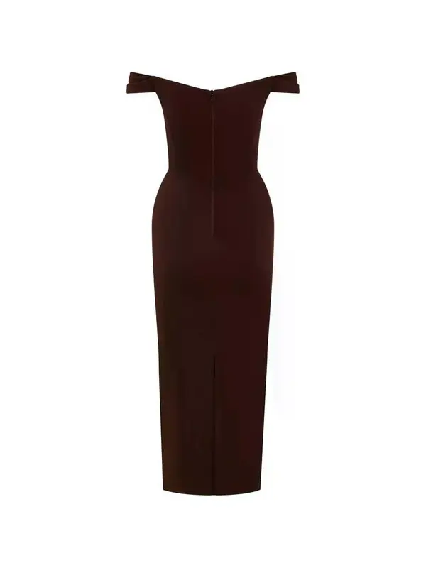 Alex Perry Off-shoulder Midi Dress