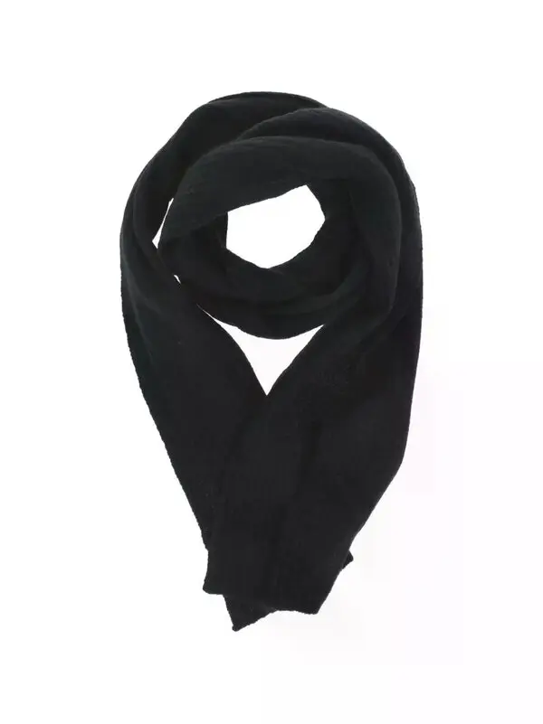 ROBERTO COLLINA Ribbed-knit Scarf - Black