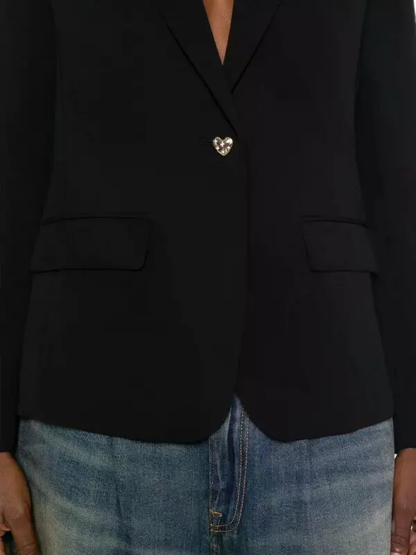 TWINSET Heart-button Crêpe Blazer