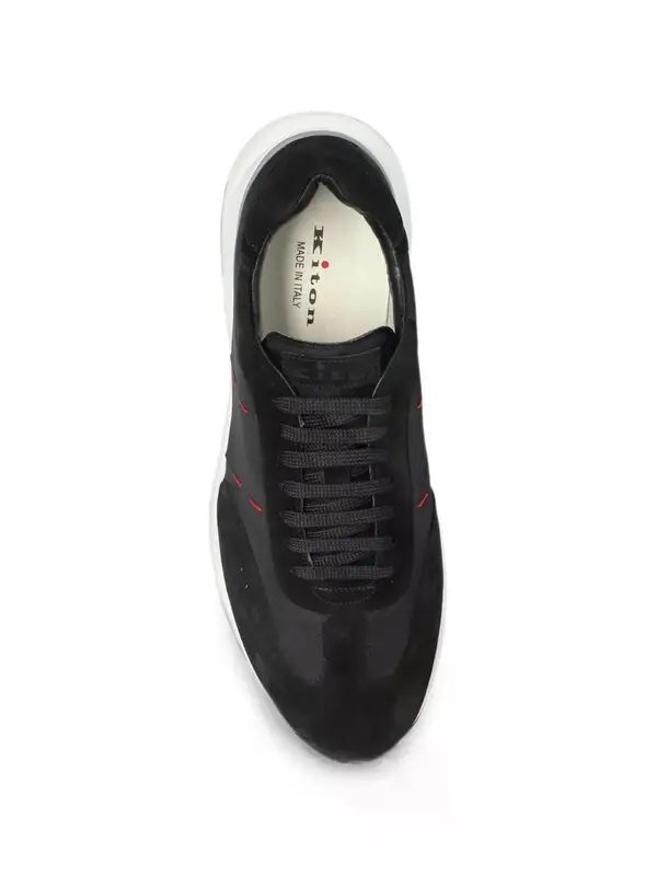 Kiton Suede Panelled Sneakers