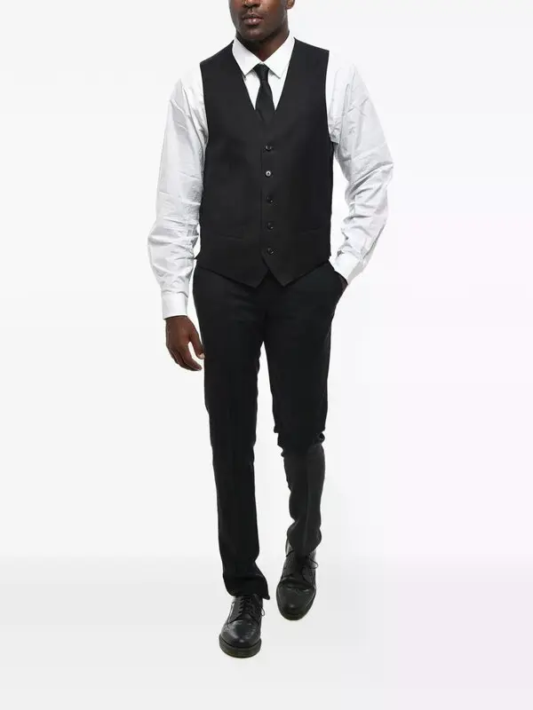 Corneliani V-neck Welt-pocket Waistcoat