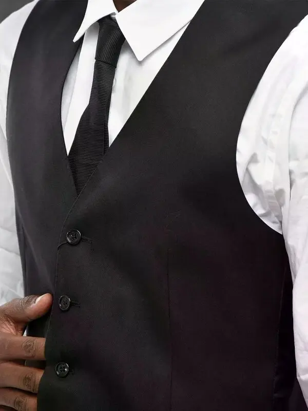 Corneliani V-neck Welt-pocket Waistcoat