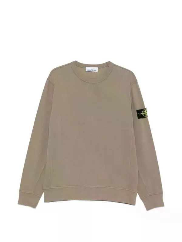 Stone Island Logo-patch Sweatshirt - Green