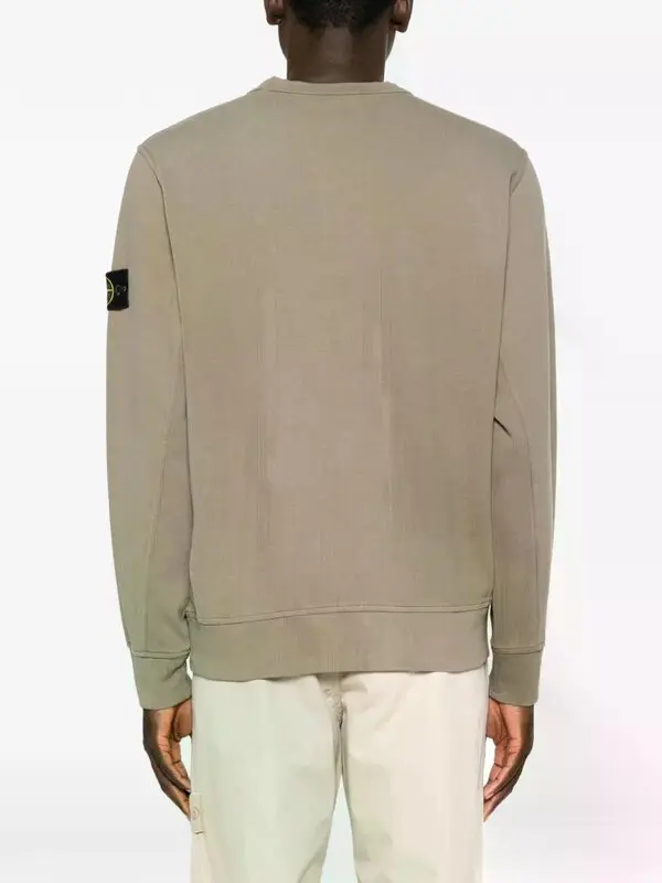 Stone Island Logo-patch Sweatshirt - Green