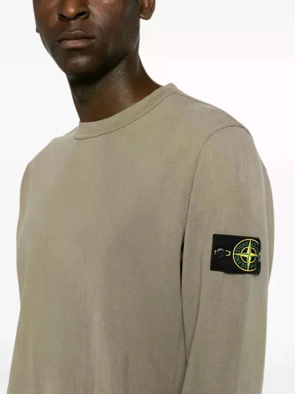 Stone Island Logo-patch Sweatshirt - Green
