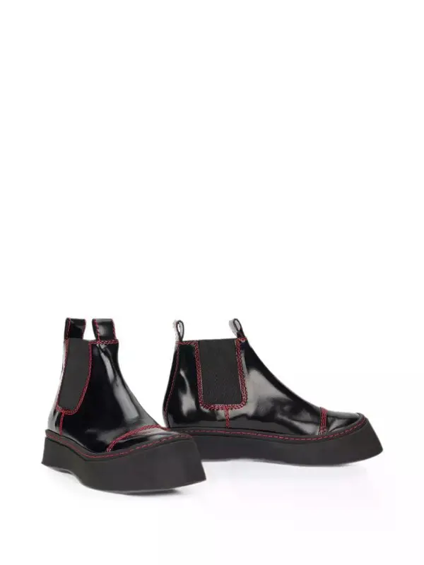 Philosophy Di Lorenzo Serafini Contrast-stitch Platform Ankle Boots