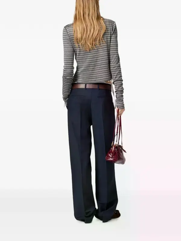 Miu Miu Striped Jersey Top