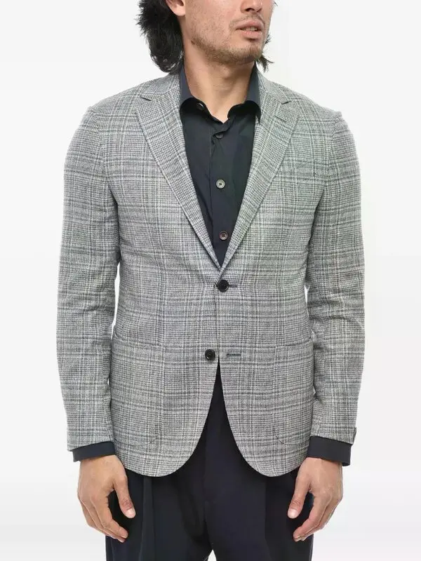 Corneliani Checked Single-breasted Blazer