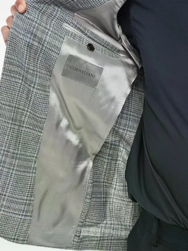 Corneliani Checked Single-breasted Blazer