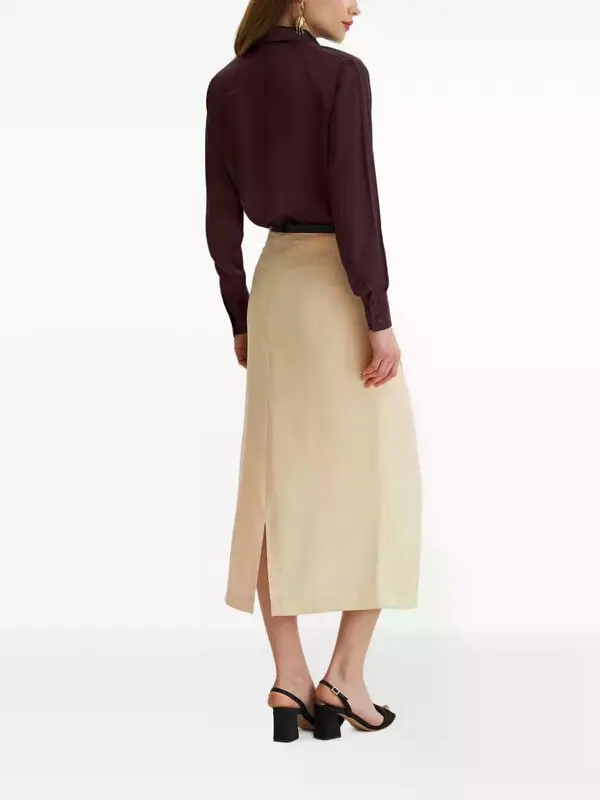 FRAMBOISE Fremont Silk Shirt - Brown