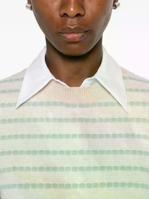 Guest In Residence Pebble Stripe Crew Neck Sweater