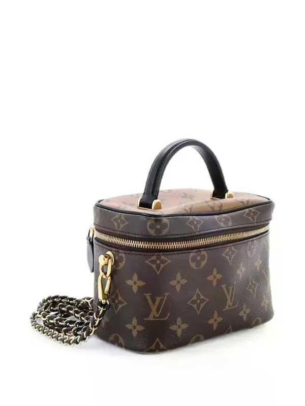 LOUIS VUITTON Vanity Handbag Reverse Monogram Canvas Pm Satchel