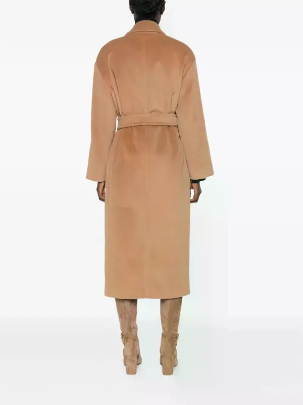 Max Mara Belted Notch-lapel Wool Coat