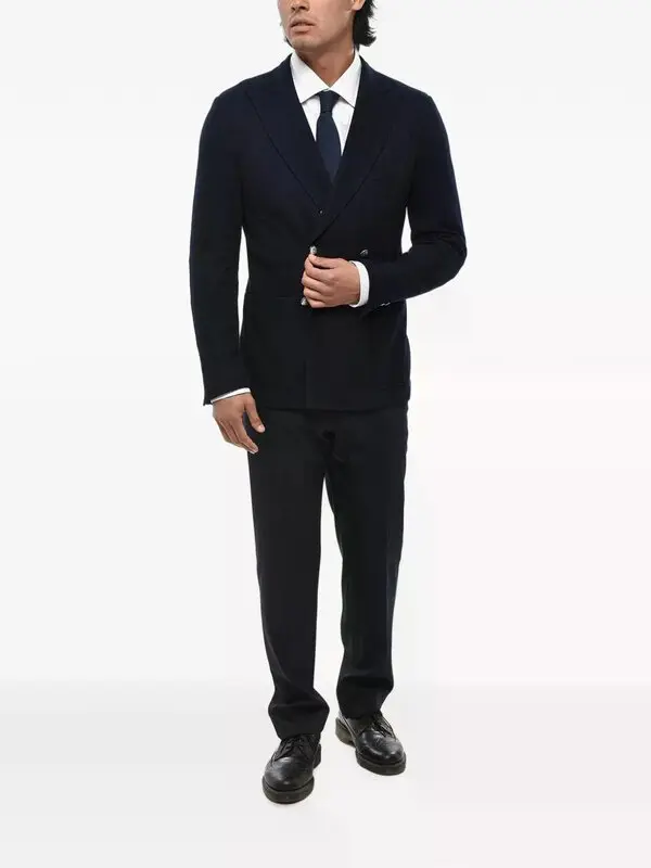 Corneliani Textured Double-breasted Blazer