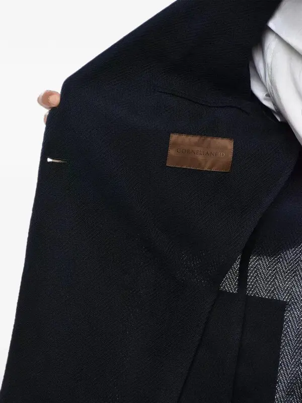 Corneliani Textured Double-breasted Blazer