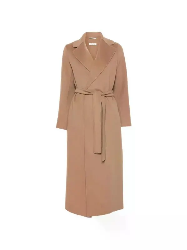 Max Mara Belted Notch-lapel Coat - Brown