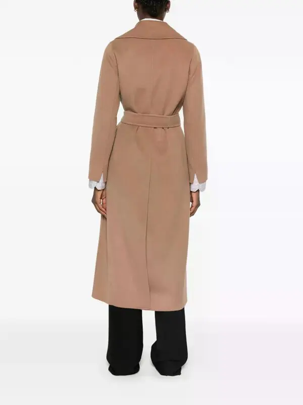 Max Mara Belted Notch-lapel Coat - Brown