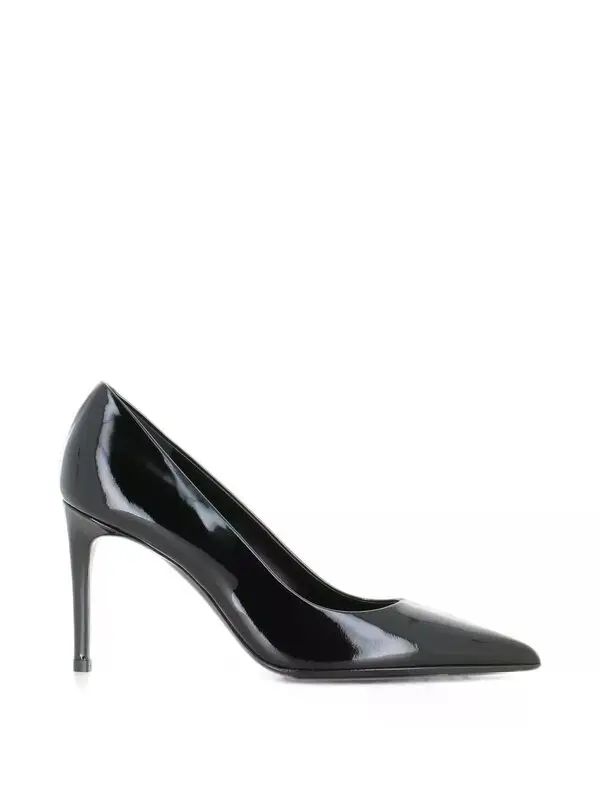 SERGIO LEVANTESI Patent-finish Pointed-toe Pumps