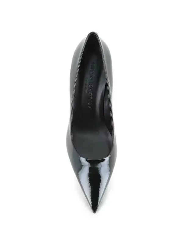 SERGIO LEVANTESI Patent-finish Pointed-toe Pumps