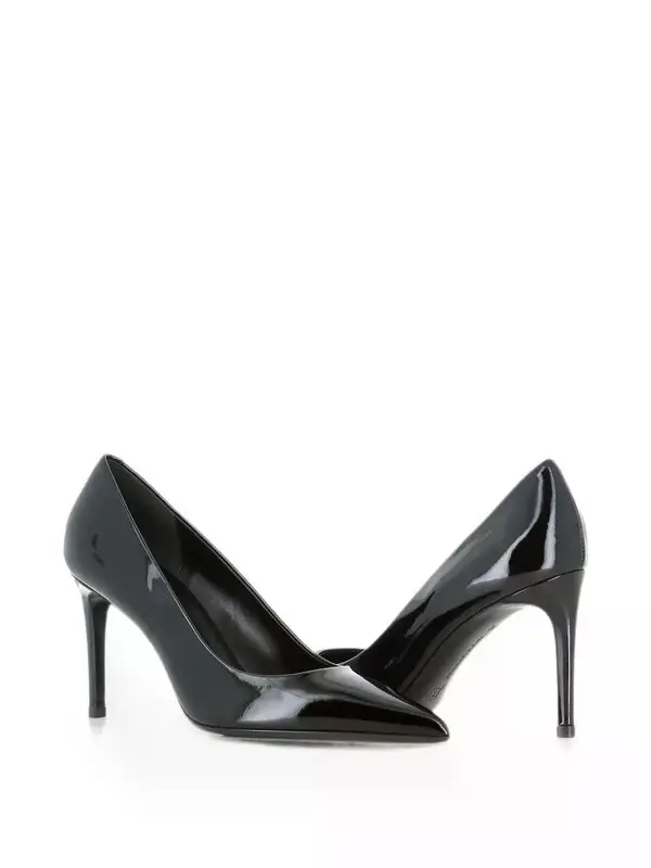 SERGIO LEVANTESI Patent-finish Pointed-toe Pumps