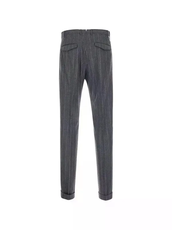 PT TORINO Pinstripe Pattern Pleated Trousers