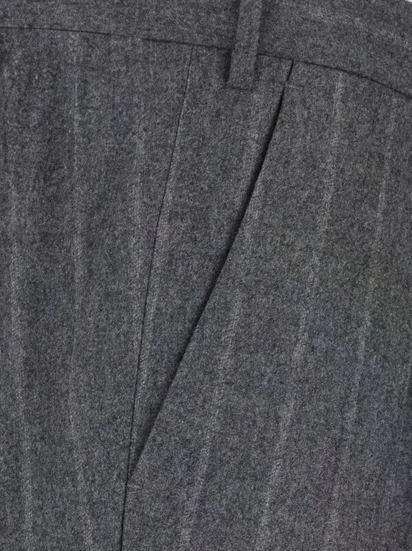 PT TORINO Pinstripe Pattern Pleated Trousers