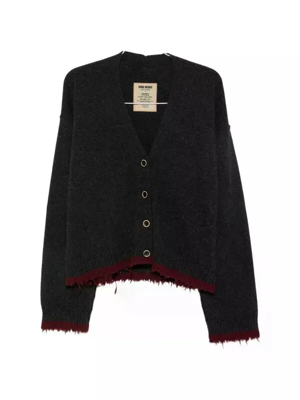 UMA WANG Distressed-trim Oversized Cardigan