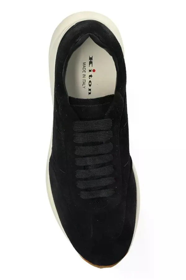 Kiton Suede Round-toe Sneakers