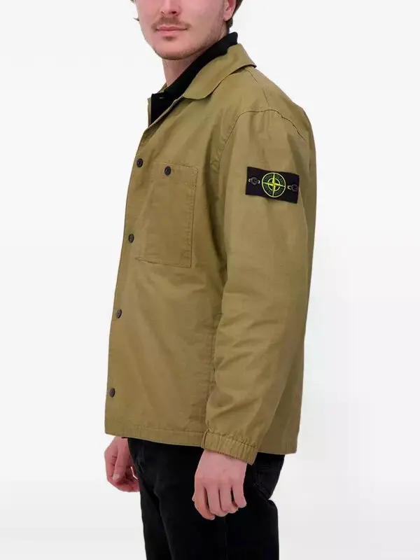 Stone Island 1200018 Double-coated Cotton Ripstop Overshirt