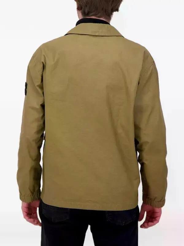 Stone Island 1200018 Double-coated Cotton Ripstop Overshirt