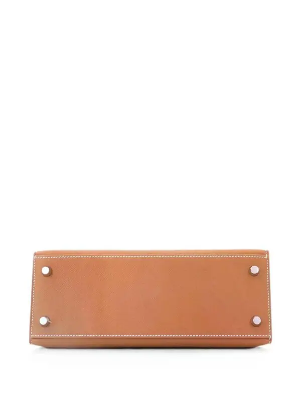 Hermès Kelly Handbag Epsom With Electrum Hardware 25 Satchel