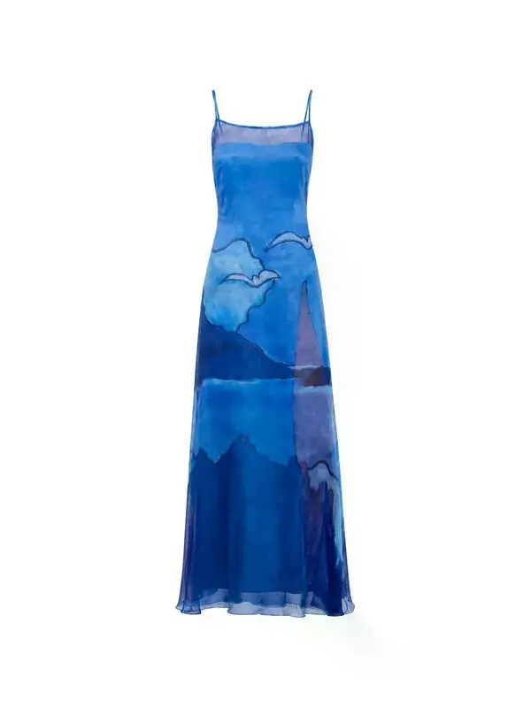 DONDE ESTEBAN Es Vedra Silk Maxi Dress