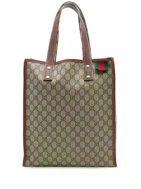 Gucci 2016-2026 Gg Supreme Web Tote Bag