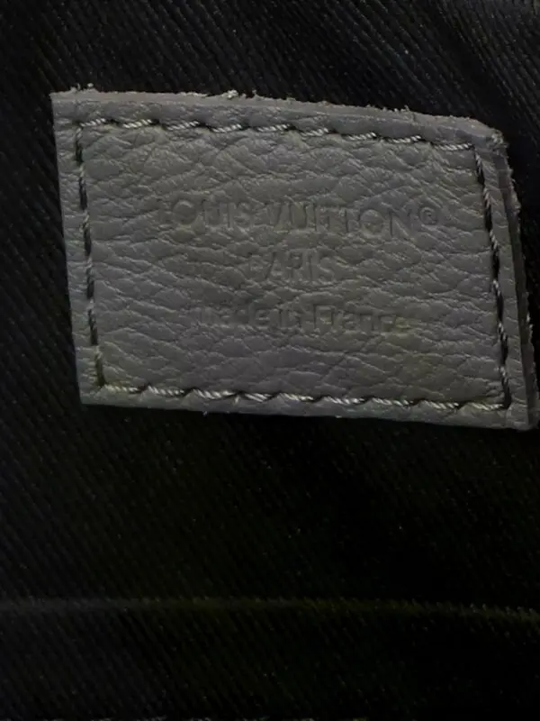 LOUIS VUITTON Trio Messenger Bag Monogram Shadow Leather Crossbody Bag - Grey
