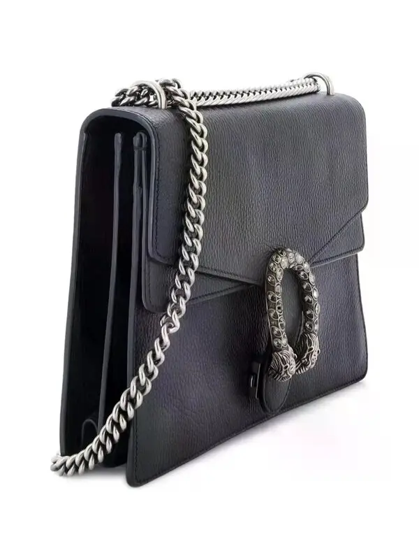 Gucci Dionysus Leather Medium Shoulder Bag - Black