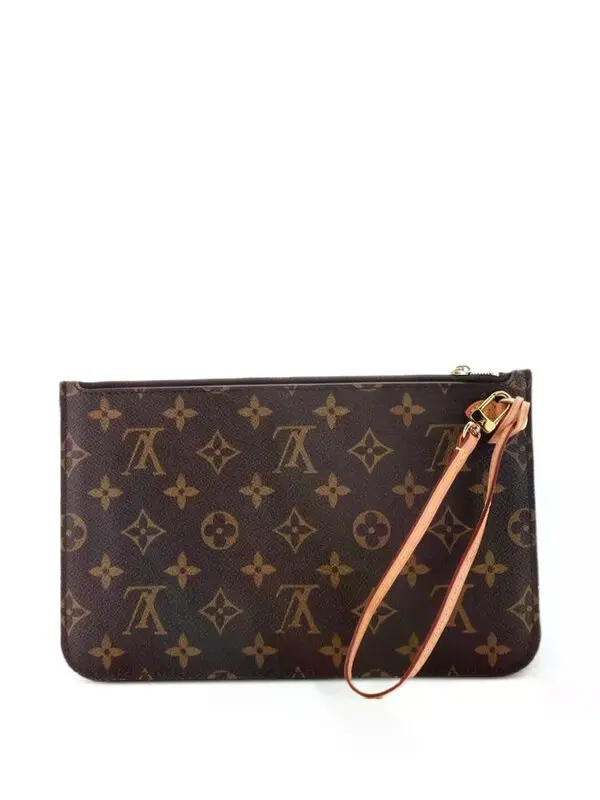 LOUIS VUITTON Monogram Canvas Pouch - Brown