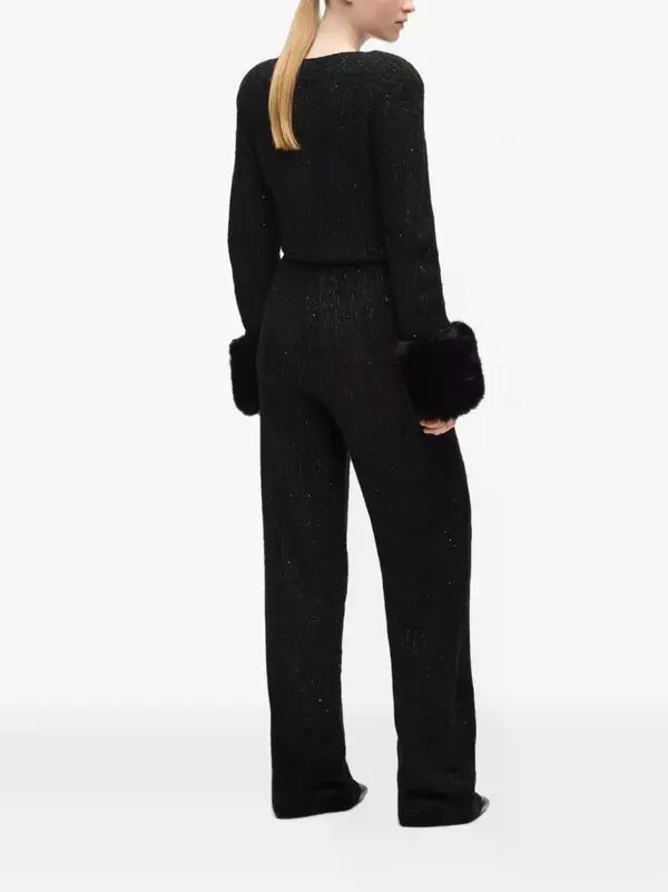 Karl Lagerfeld Sequin-embellished Bouclé Trousers