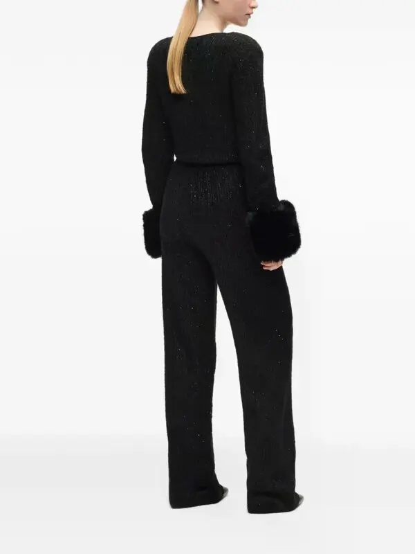 Karl Lagerfeld Sequin-embellished Bouclé Trousers