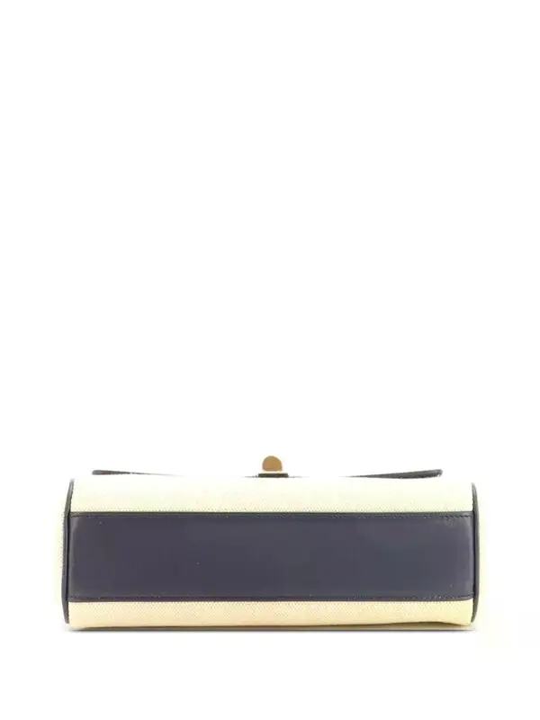 Celine Soft 16 Bag Canvas And Leather Shoulder Bag