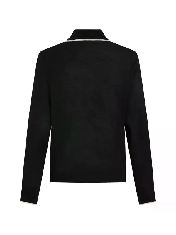 Karl Lagerfeld Logo Embroidered Turtleneck Sweater