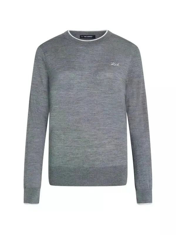 Karl Lagerfeld Merino Wool Crew-neck Sweater