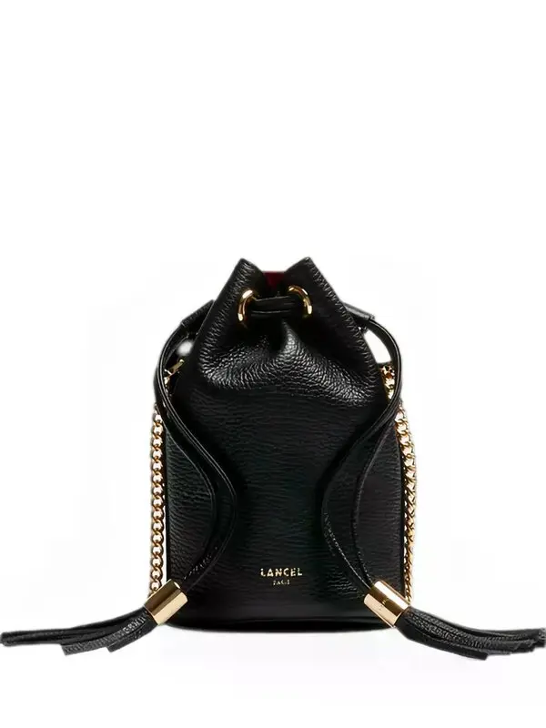 LANCEL Chain-link Bucket Bag With Tassel Detail - Black