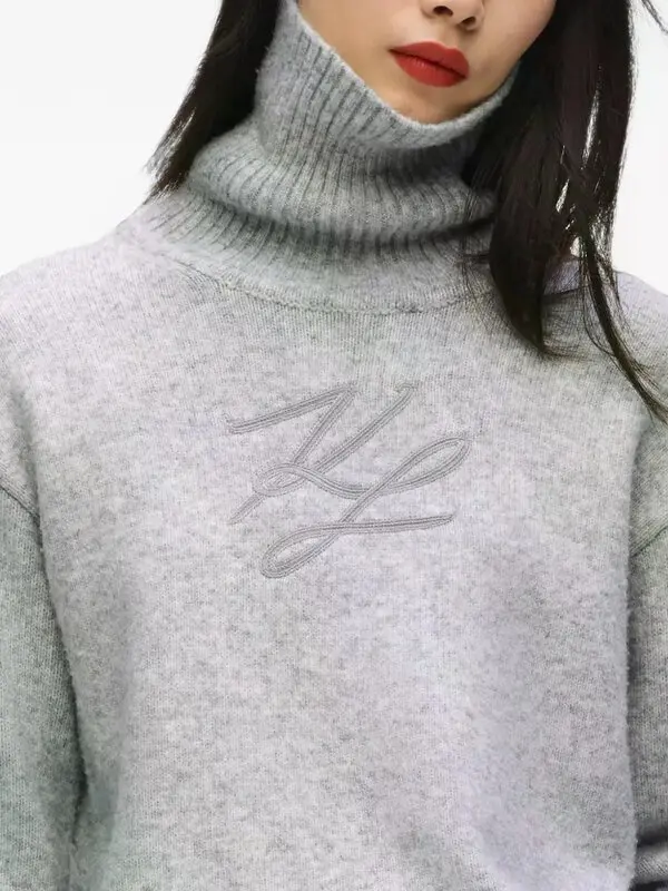 Karl Lagerfeld Soutache Turtleneck Sweater
