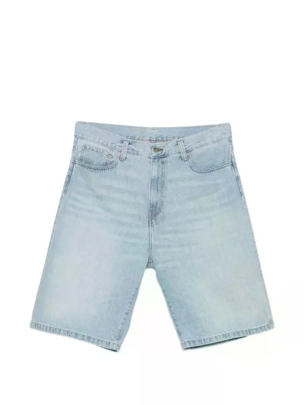 Carhartt Work In Progress Loose-fit Bleach Wash Denim Shorts